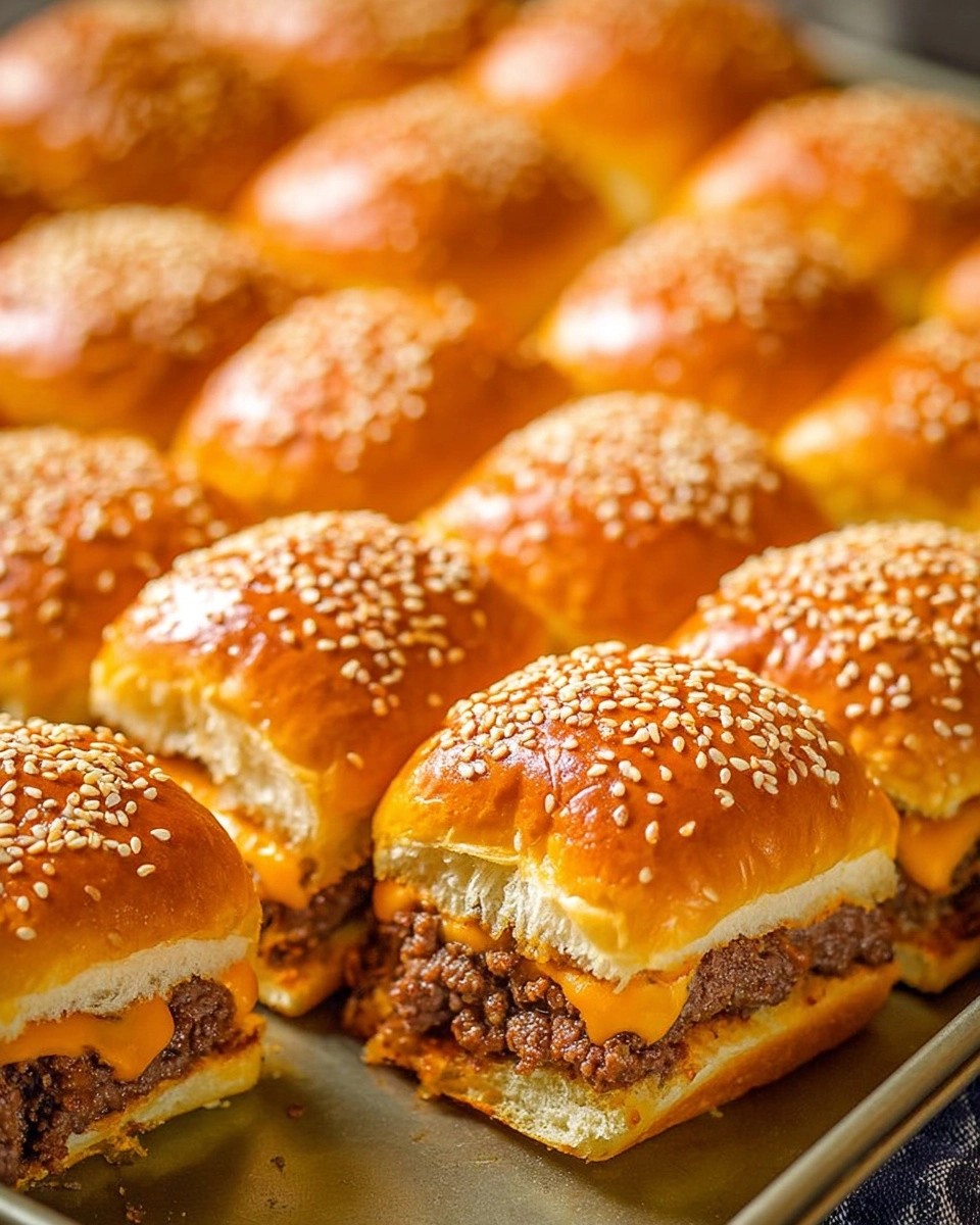 Mini Cheeseburger Sliders: A Juicy, Gooey & Crowd-Pleasing Appetizer